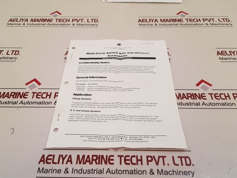 Gai Tronics 61512-004 Wiring Harness Assembly – Aeliya Marine Tech®