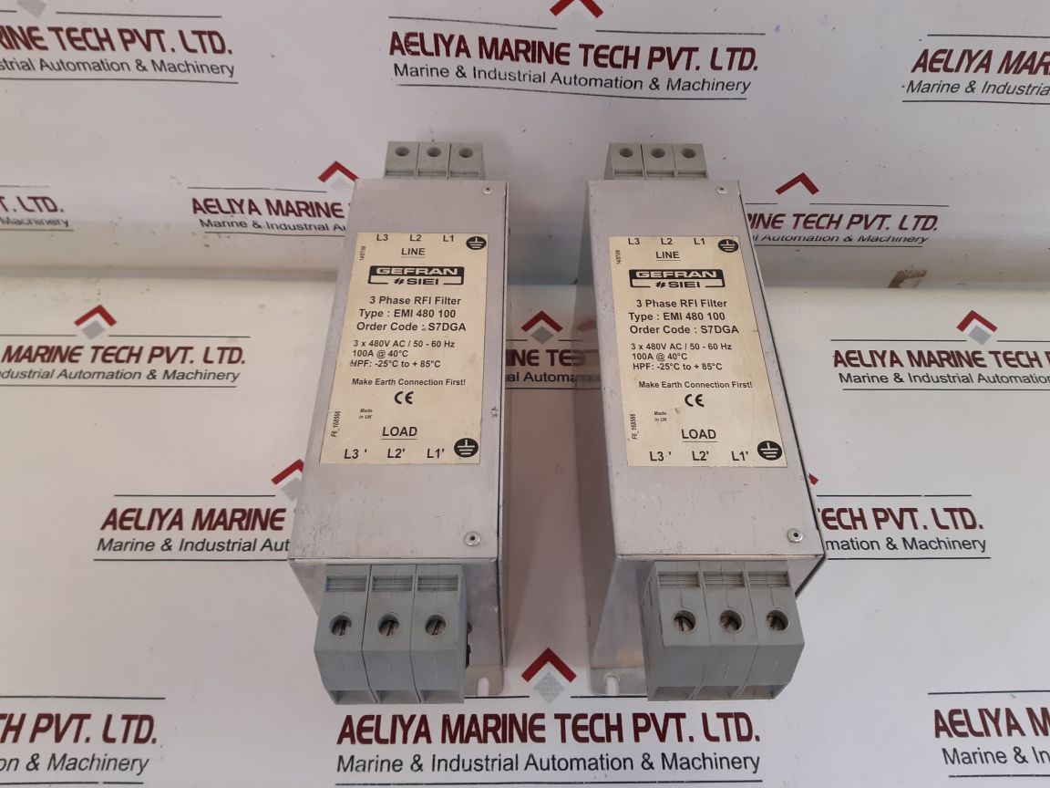 Gefran Emi 480 100 3Phase Rfi Filter S7Dga – Aeliya Marine Tech