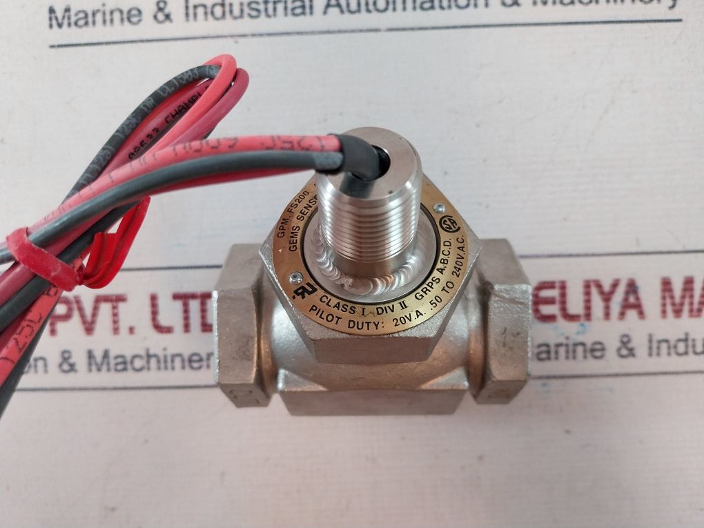 Gems Sensors Fs200 Shuttle-type Flow Switches – Aeliya Marine Tech®