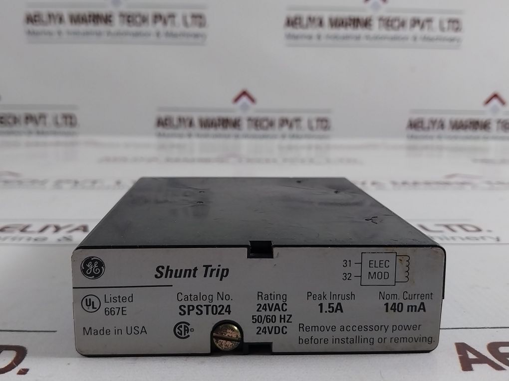 General Electric Spst024 Shunt Trip Module – Aeliya Marine Tech