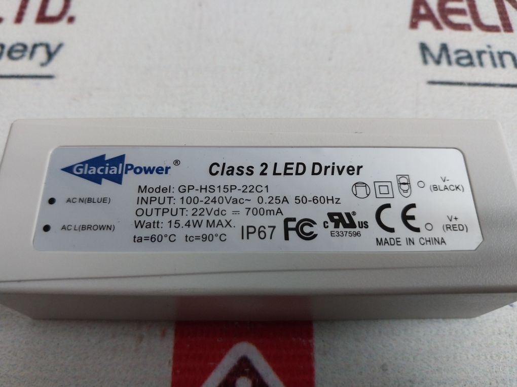 Glacial Power Gp-hs15P-22C1 Class 2 Led Driver – Aeliya Marine Tech