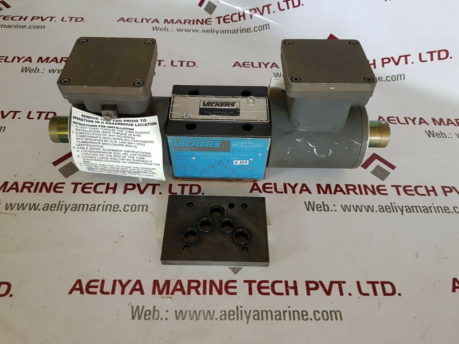 Vickers dg4v4-012c-m-x1-er4-10-s585 directional control valve – Aeliya Marine Tech