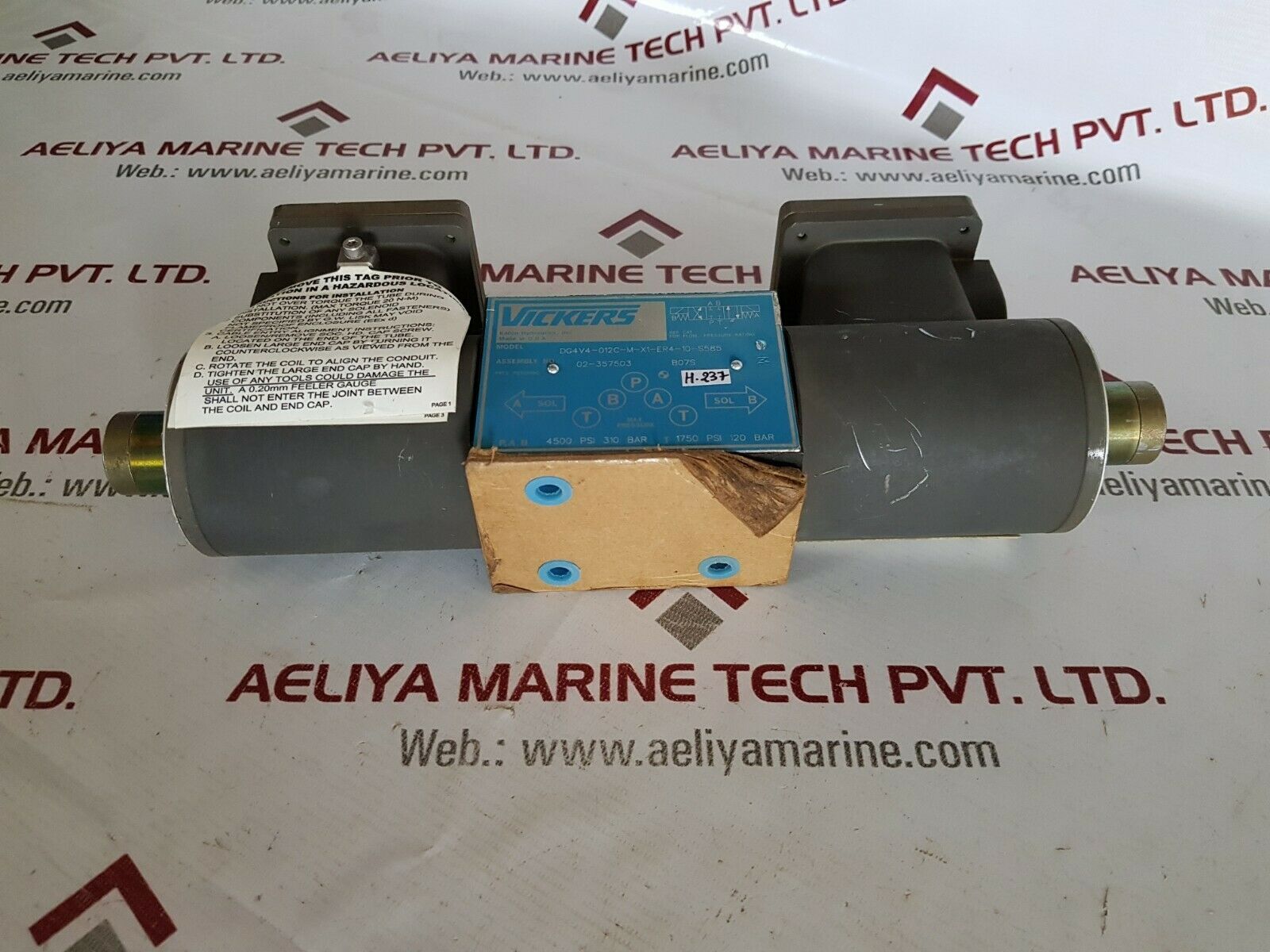 Vickers dg4v4-012c-m-x1-er4-10-s585 directional control valve – Aeliya Marine Tech