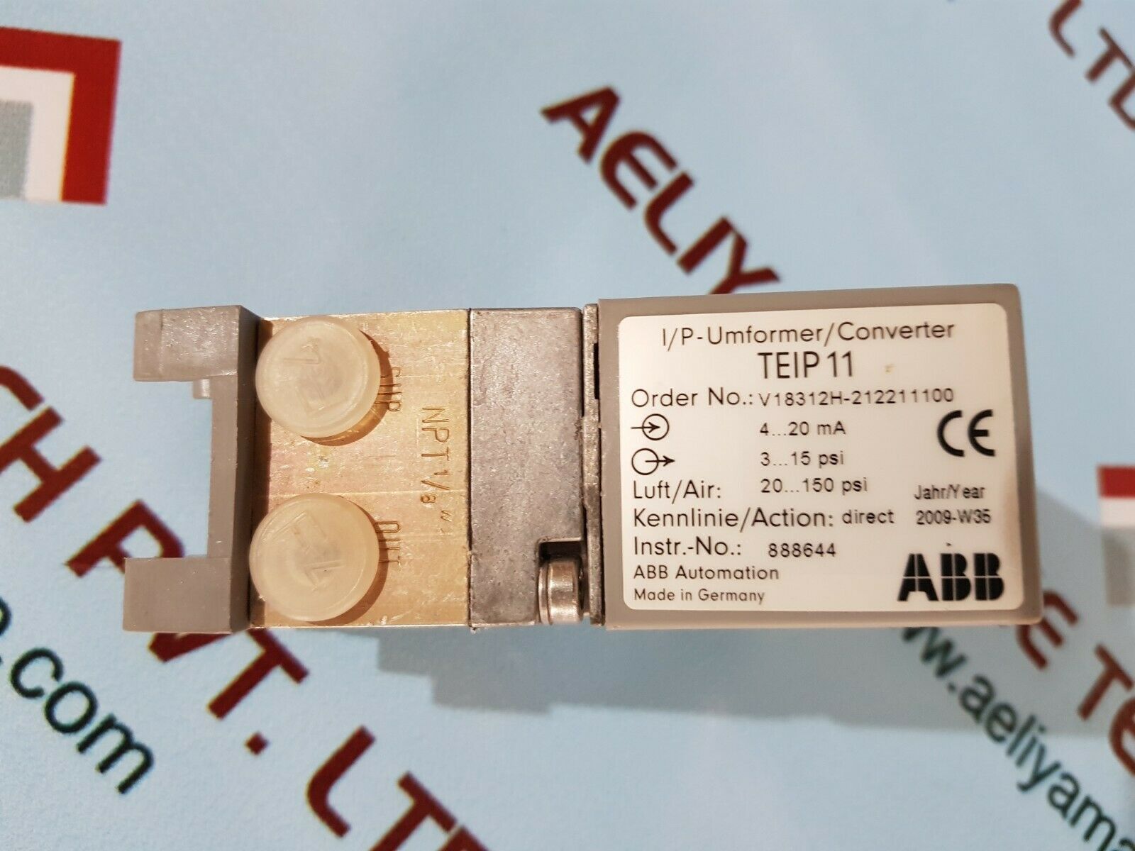 ABB teIp 11 i/p-umformer/converter 4..20ma 3..15psi – Aeliya Marine Tech®