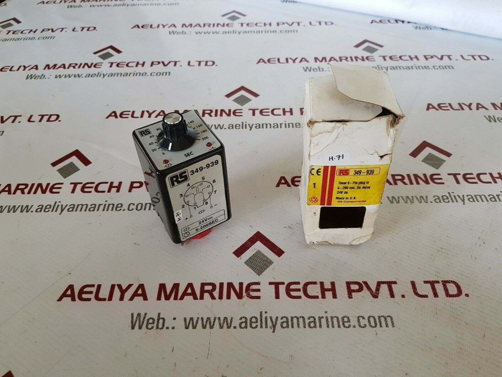 Rs 349-939 time delay relay timer 5-200sec – Aeliya Marine Tech