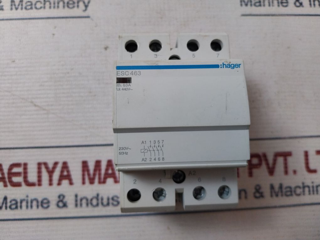 Hager Esc463 Installation Contactor 63A 230Vac – Aeliya Marine Tech