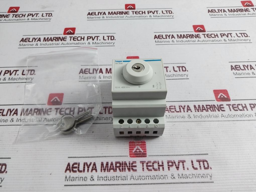 Hager Sk 606 Key Switch 10A 400V – Aeliya Marine Tech