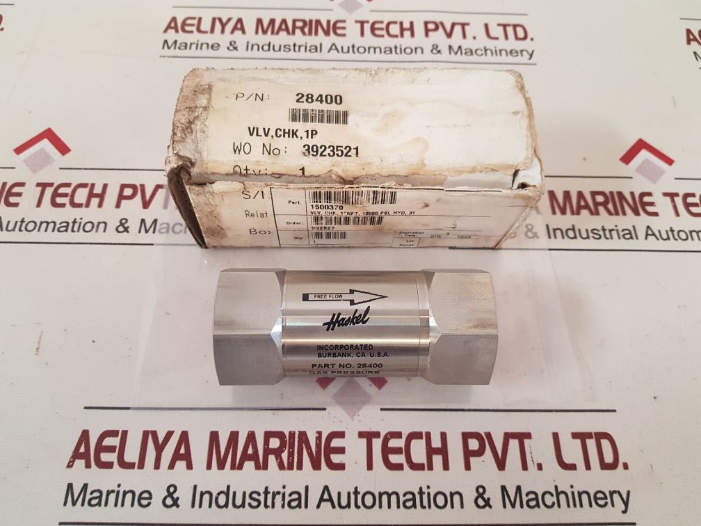 Haskel 28400 Check Valve – Aeliya Marine Tech