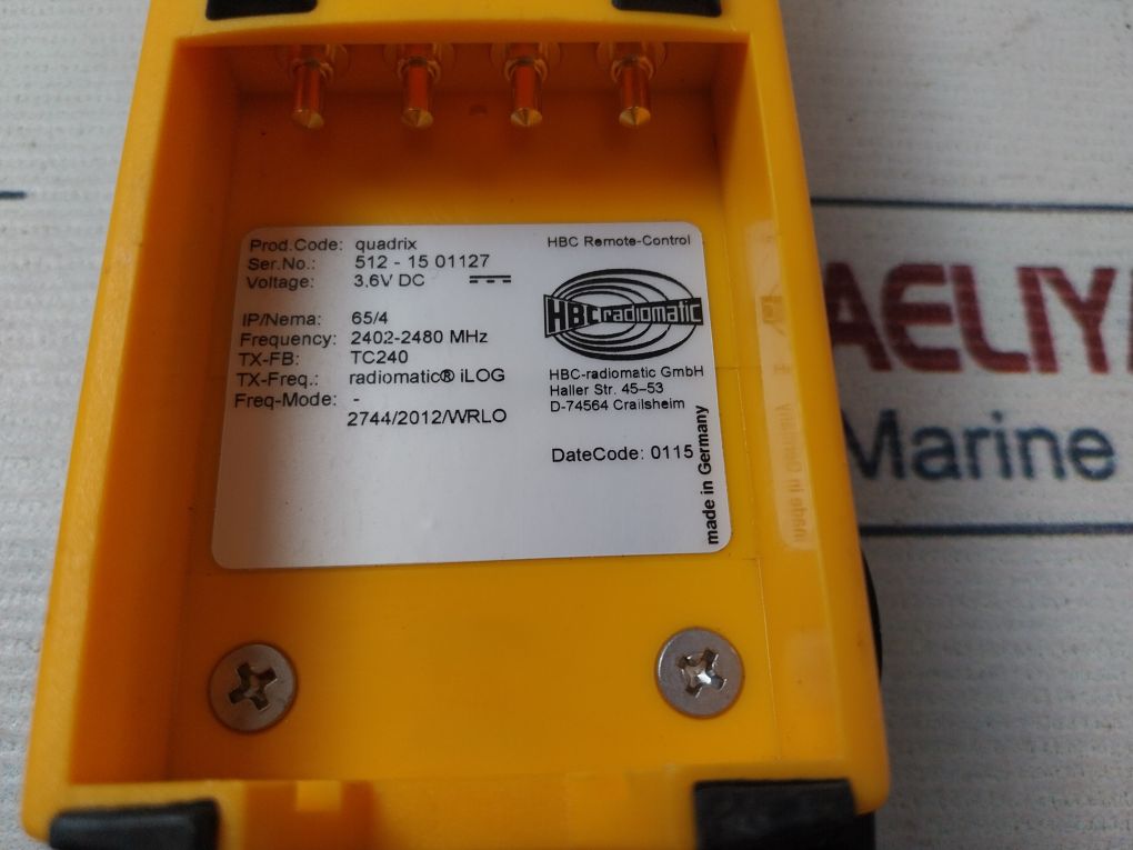 Hbc-radiomatic Quadrix Hbc Remote-control – Aeliya Marine Tech