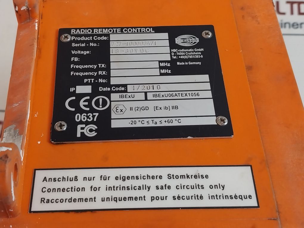 Hbc Radiomatic 18-30V Dc Radio Remote Control – Aeliya Marine Tech®