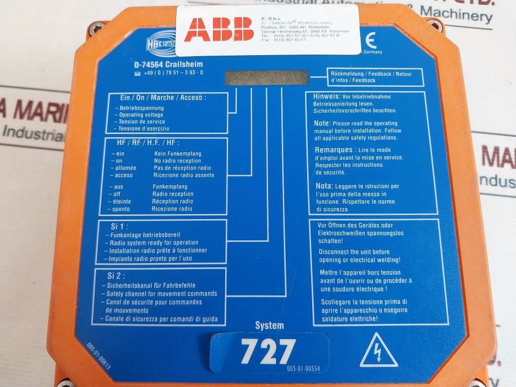 Hbc Radiomatic Fse 727 Remote Control – Aeliya Marine Tech