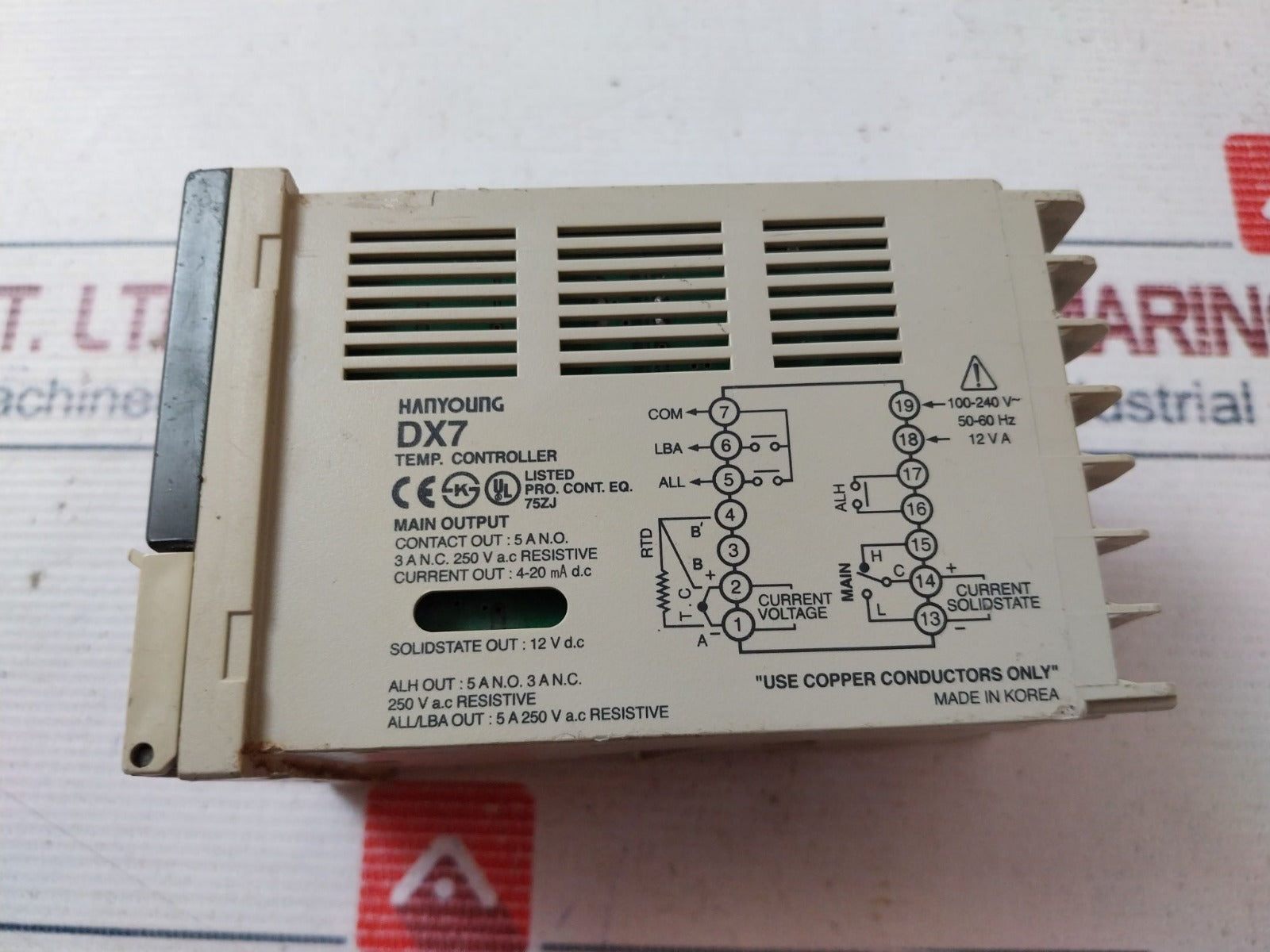 Hanyoung Dx7-pmwnr Digital Temperature Controller 100-240V – Aeliya Marine Tech