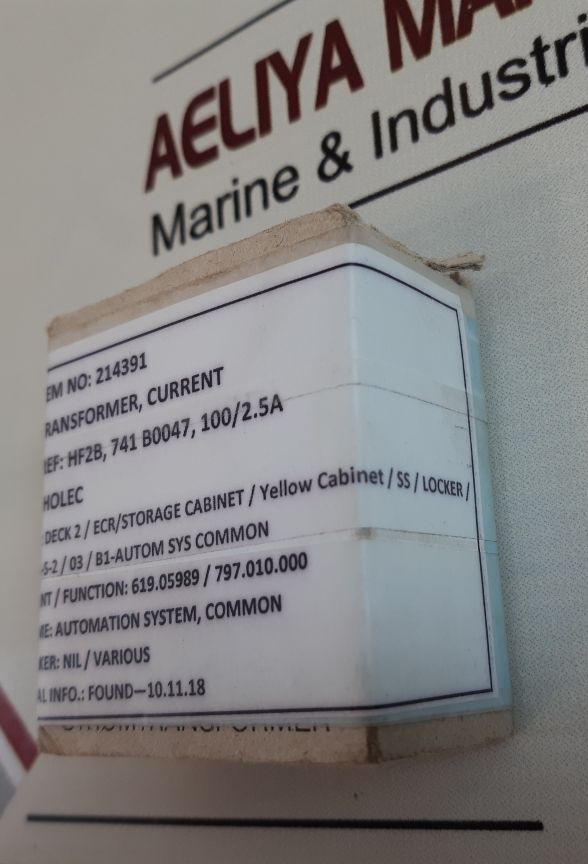 Holec hf2a current transformer – Aeliya Marine Tech