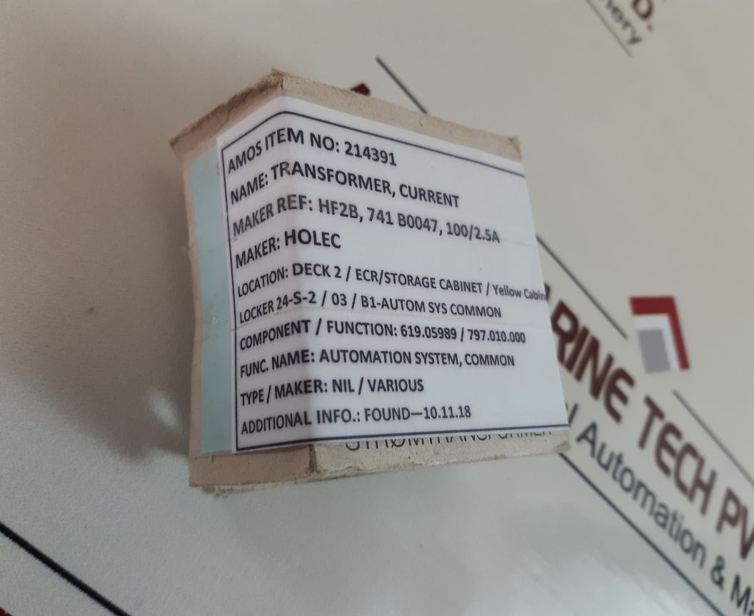 Holec Hf2B Current Transformer – Aeliya Marine Tech