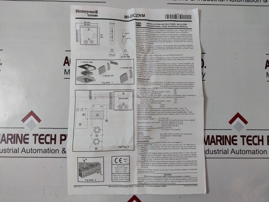 Honeywell Mi-dczrm Conventional Zone Interface Module – Aeliya Marine Tech