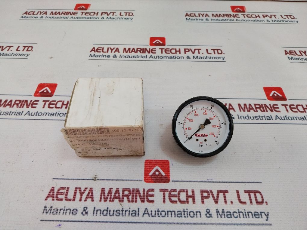 Hydac 0-250 Bar Manometer Pressure Gauge 0-3500 Psi – Aeliya Marine Tech