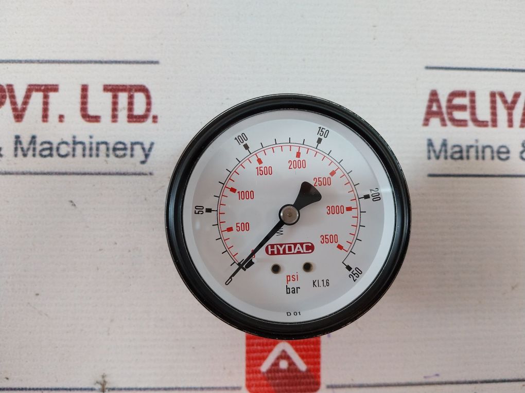 Hydac 0-250 Bar Manometer Pressure Gauge 0-3500 Psi – Aeliya Marine Tech