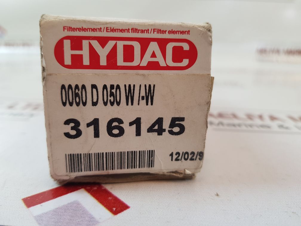 Hydac 0060 d 050 w/-w pressure filter mdf 60 g – Aeliya Marine Tech