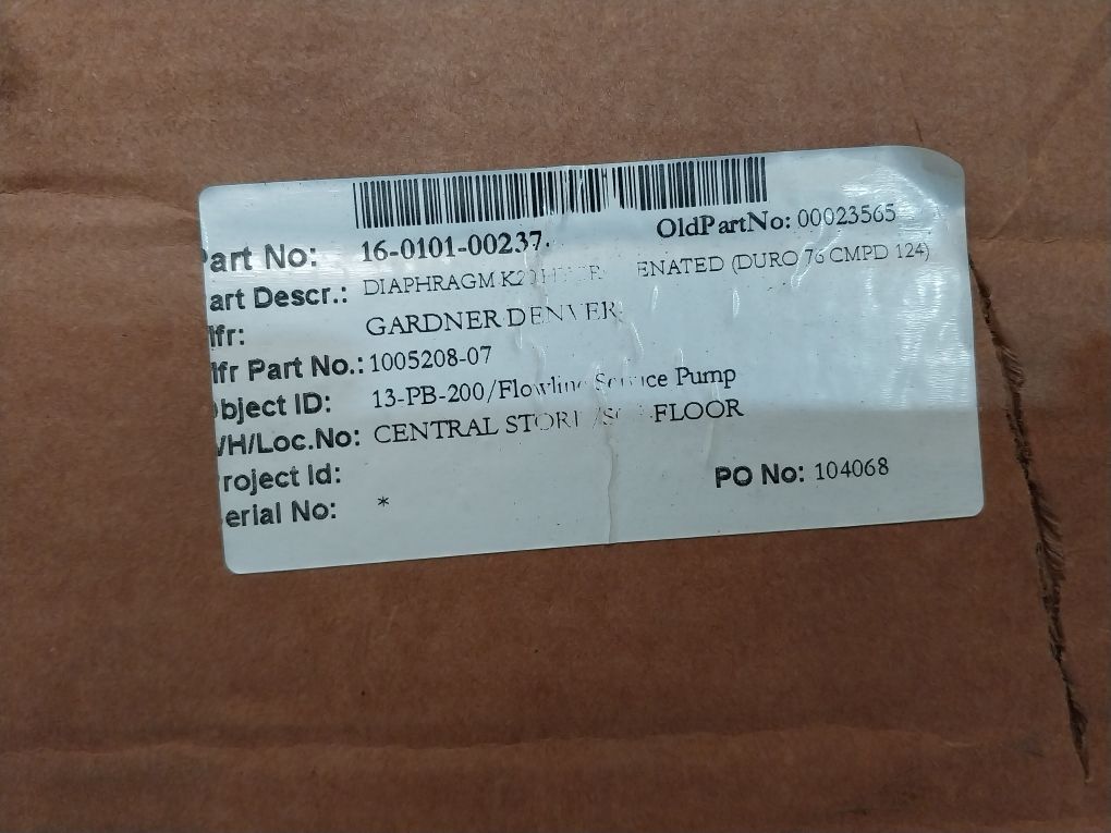 Hydril 1005208-07 Diaphragm K20 Hydrogenated 16-0101-00237 – Aeliya ...