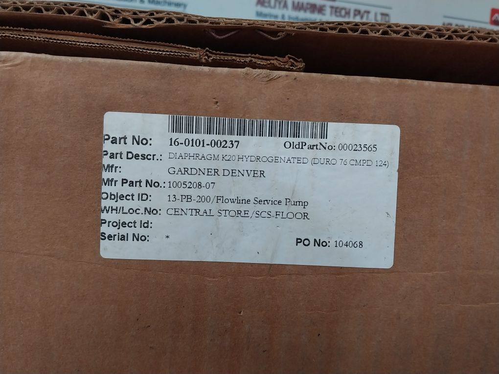 Hydril 1005208-07 Diaphragm K20 Hydrogenated 16-0101-00237 – Aeliya ...