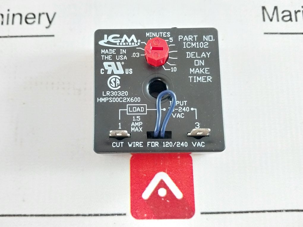 Icm103 Manual ICM Controls ICM203B Delay On Break Timer Defrost Timer ...
