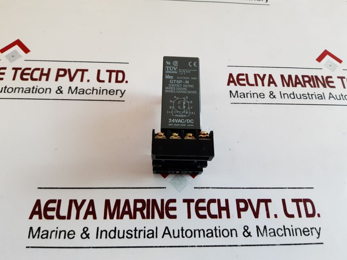 Idec Gt5P-n Electronic Timer With Sr2P-06A Base – Aeliya Marine Tech