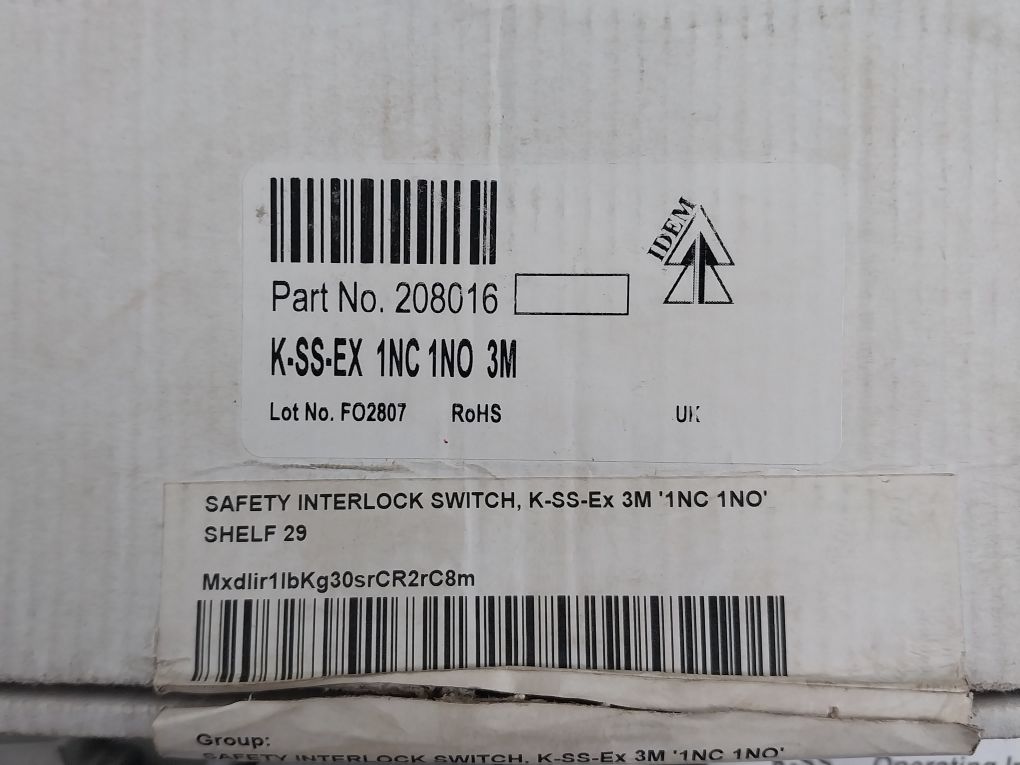 Idem Kobra-k-ss-ex Explosion Proof Tongue Safety Interlock Switch With ...