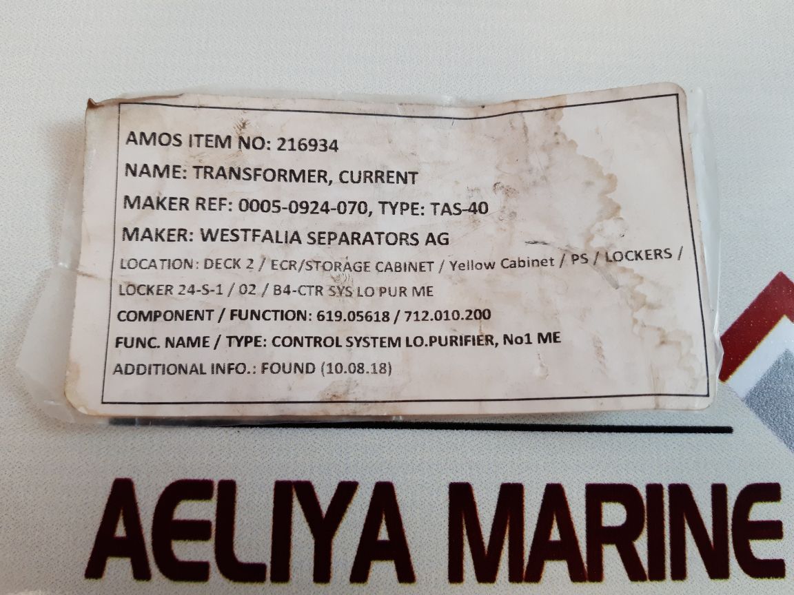 Ime Tas40 Current Transformer – Aeliya Marine Tech
