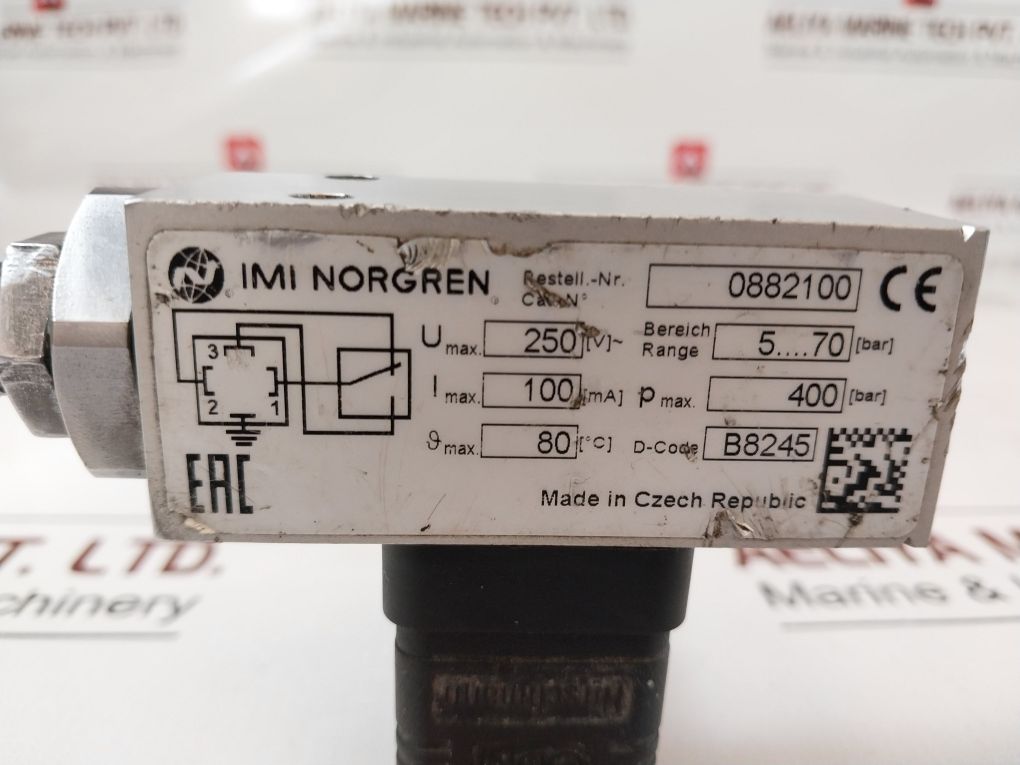 Imi Norgren 0882100 Pressure Switch 5-70 Bar – Aeliya Marine Tech