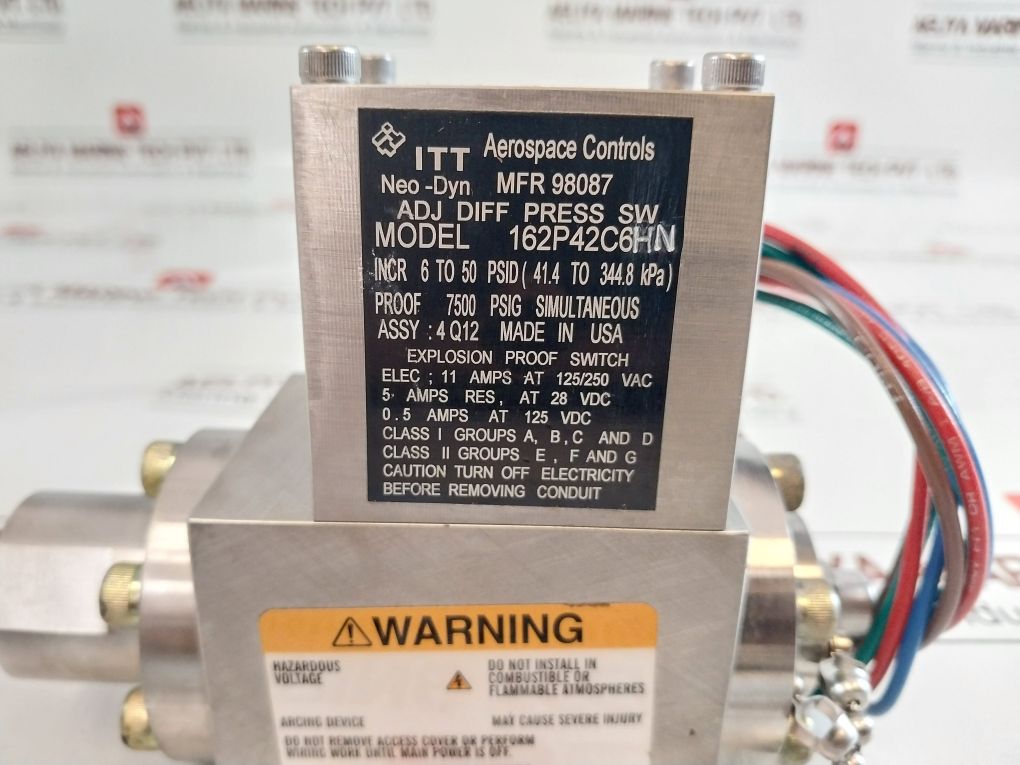 Itt 162P42C6Hn Differential Pressure Switch – Aeliya Marine Tech®