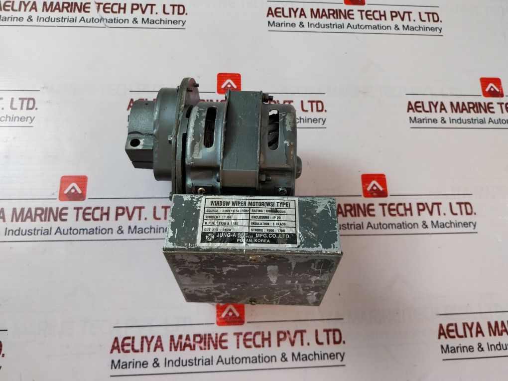 Jung-a Window Wiper Motor (Wsi Type) 220V – Aeliya Marine Tech