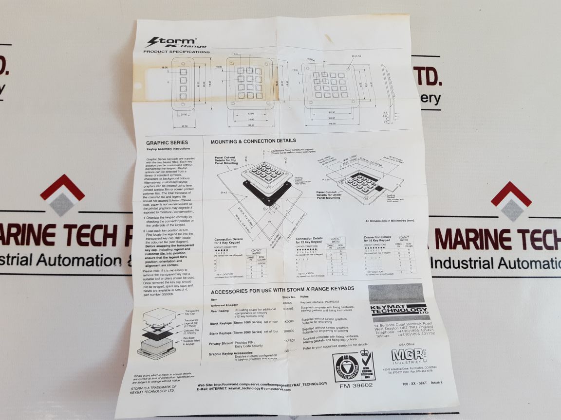 Keymat 300-04-07 Switch – Aeliya Marine Tech