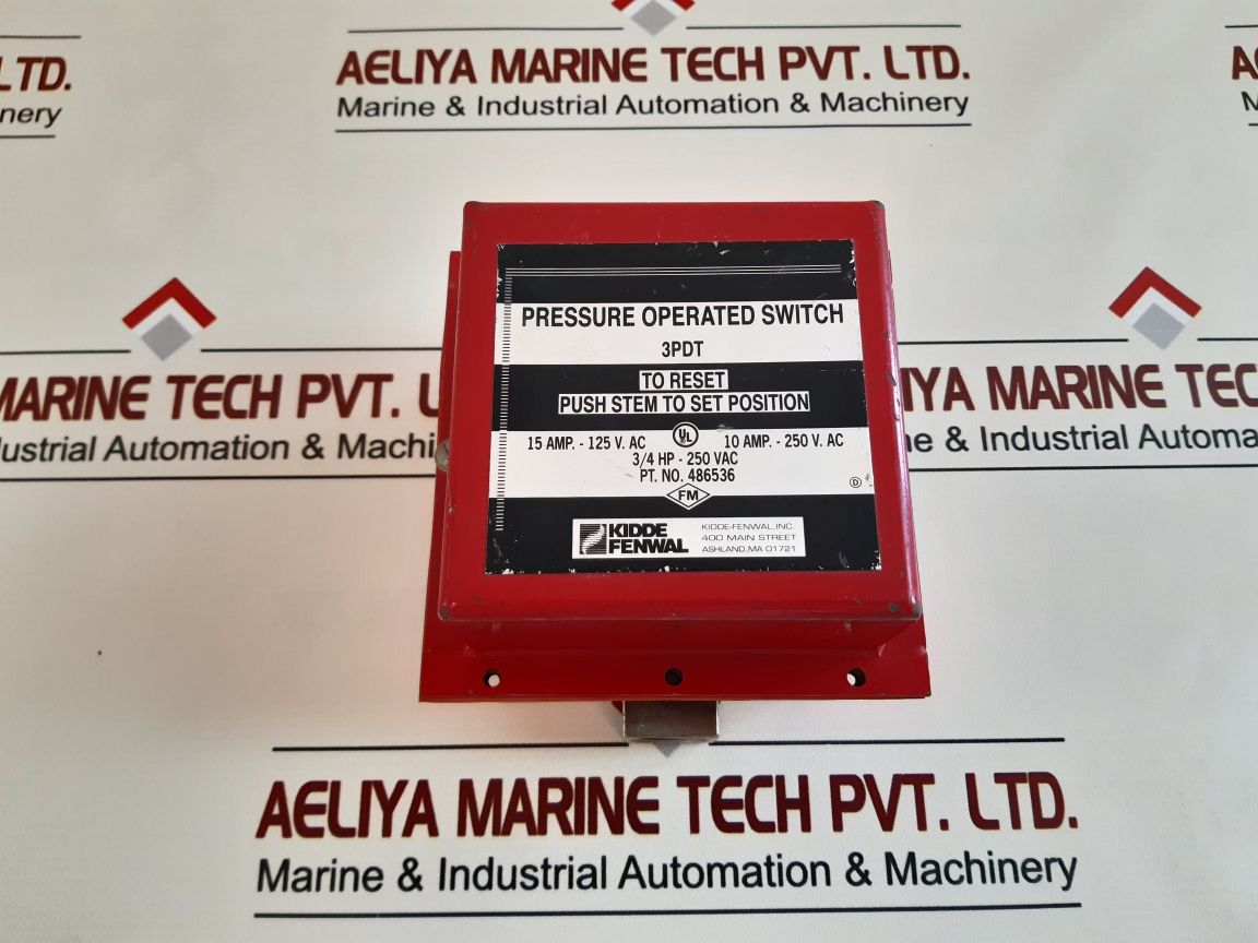 Kidde-fenwal 3Pdt Pressure Operated Switch – Aeliya Marine Tech