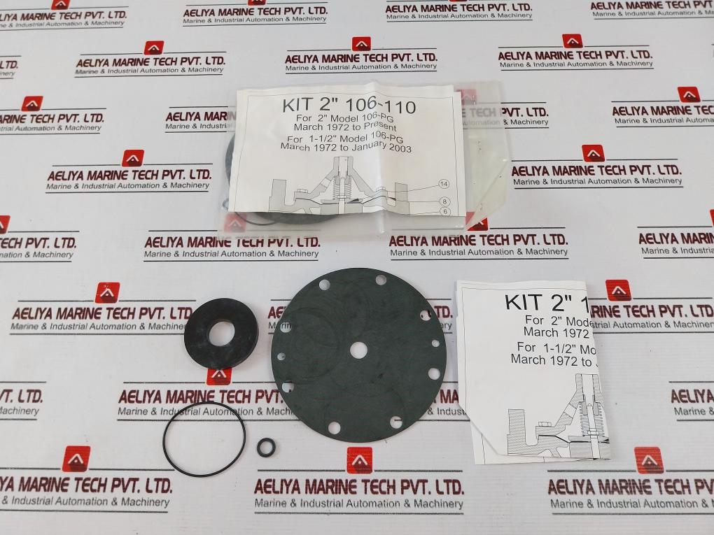 Kit 2” 106-110 For 106-pg Diaphragm Seat Seal Ring – Aeliya Marine Tech
