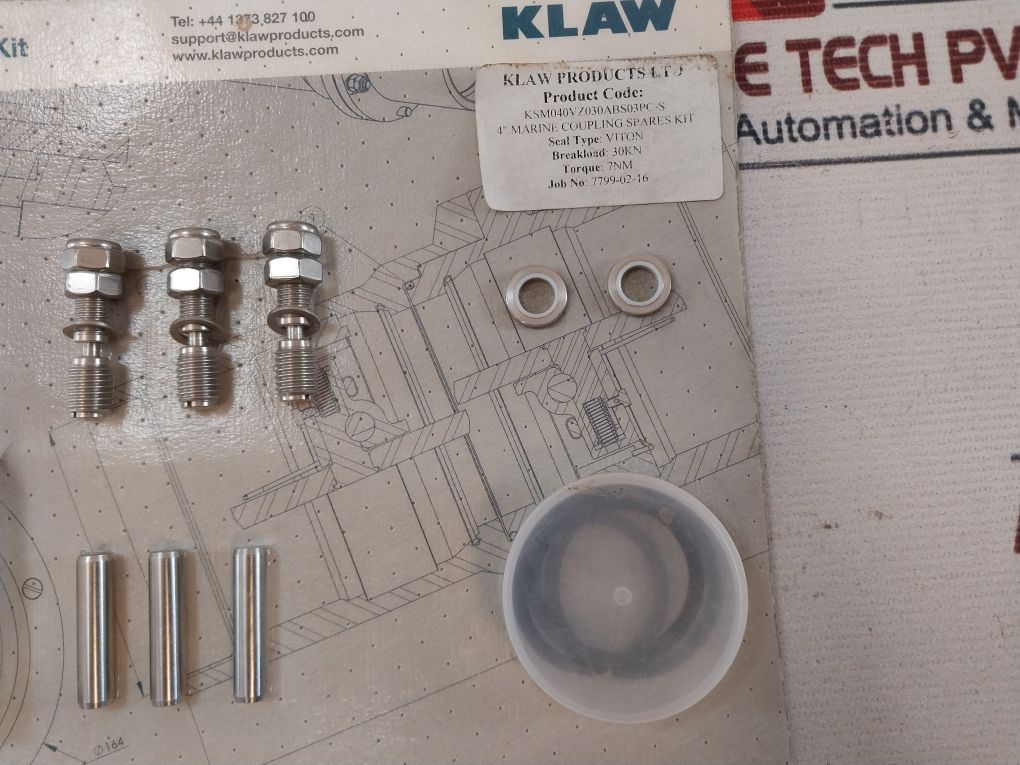 Klaw Ksm040Vz030Abs03Pc-s 4” Marine Coupling Spares Kit – Aeliya Marine ...