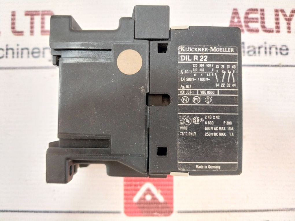 Klockner-moeller Dilr22 Contactor Relay 220V 60Hz – Aeliya Marine Tech®