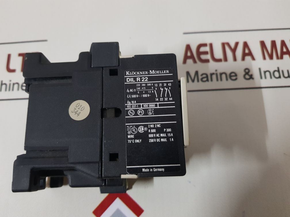 Klockner Moeller Dil R 22 Contactor Relay 190/220V – Aeliya Marine Tech