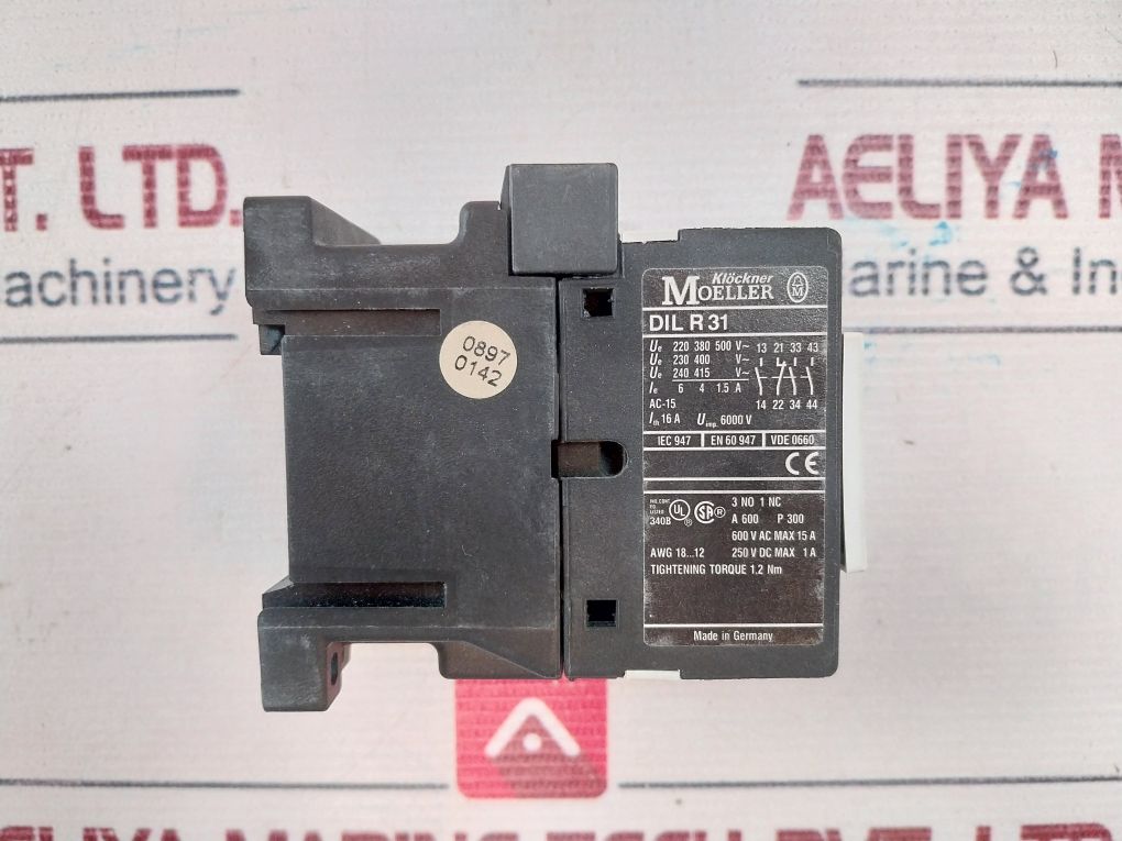 Klockner Moeller Dil R 31 System Contactor Relay – Aeliya Marine Tech