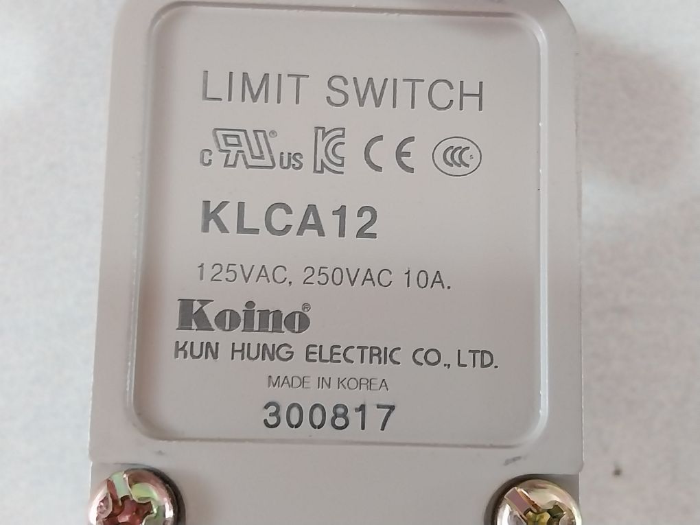 Koino Klca12 Limit Switch 125Vac 250Vac 10A – Aeliya Marine Tech
