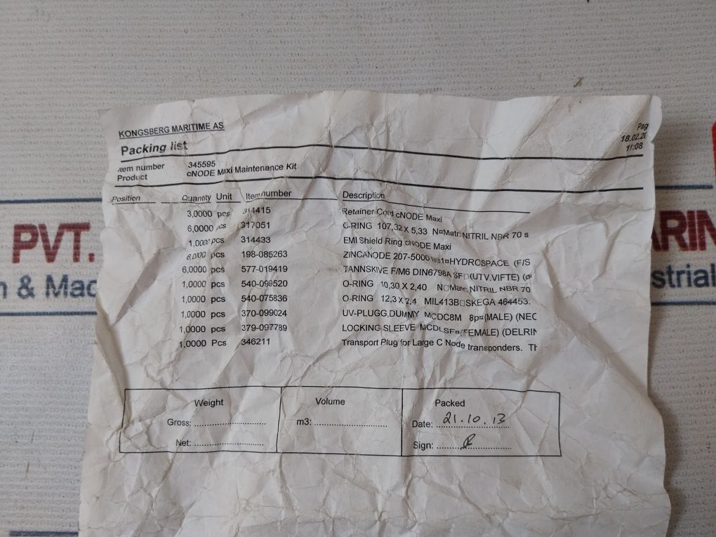 Kongsberg 345595 Cnode Maxi Maintenance Transponder Kit – Aeliya Marine ...