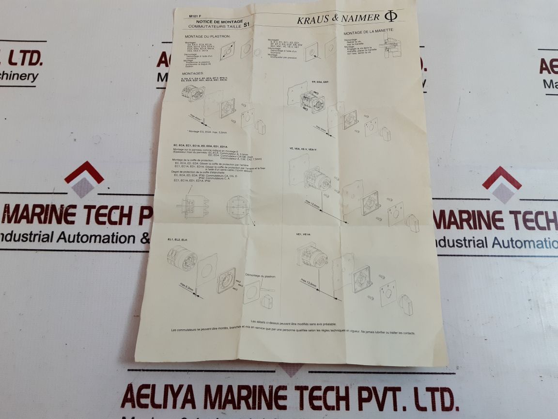 Kraus & Naimer Ad12 Rotary Drum Switch – Aeliya Marine Tech