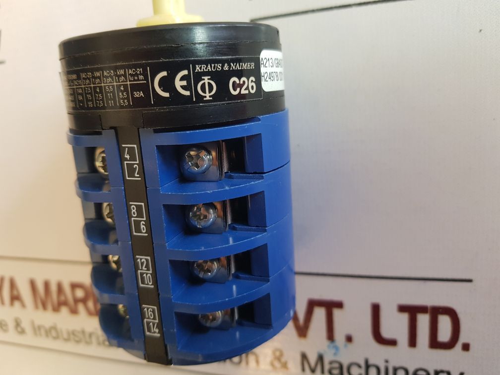 Kraus & Naimer C26 Rotary Switch 32A 15Kw – Aeliya Marine Tech