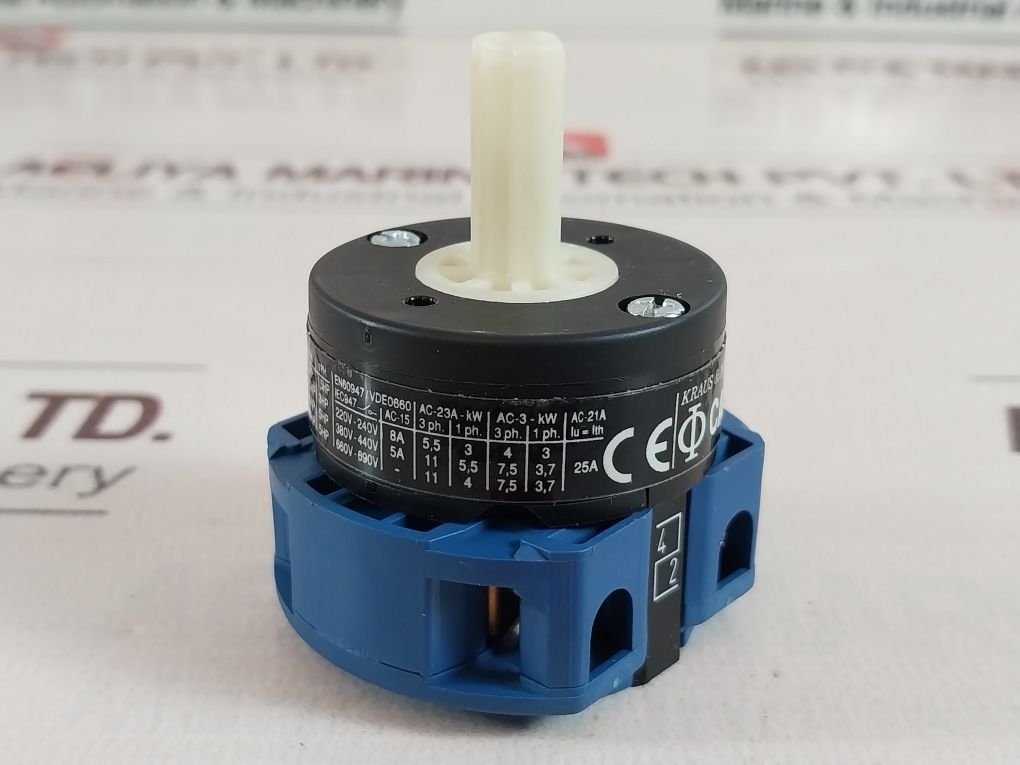 Kraus & Naimer - 14445 12 Rotary Switch Ca20 201 Pn 16A 2 Pole 934.07 ...