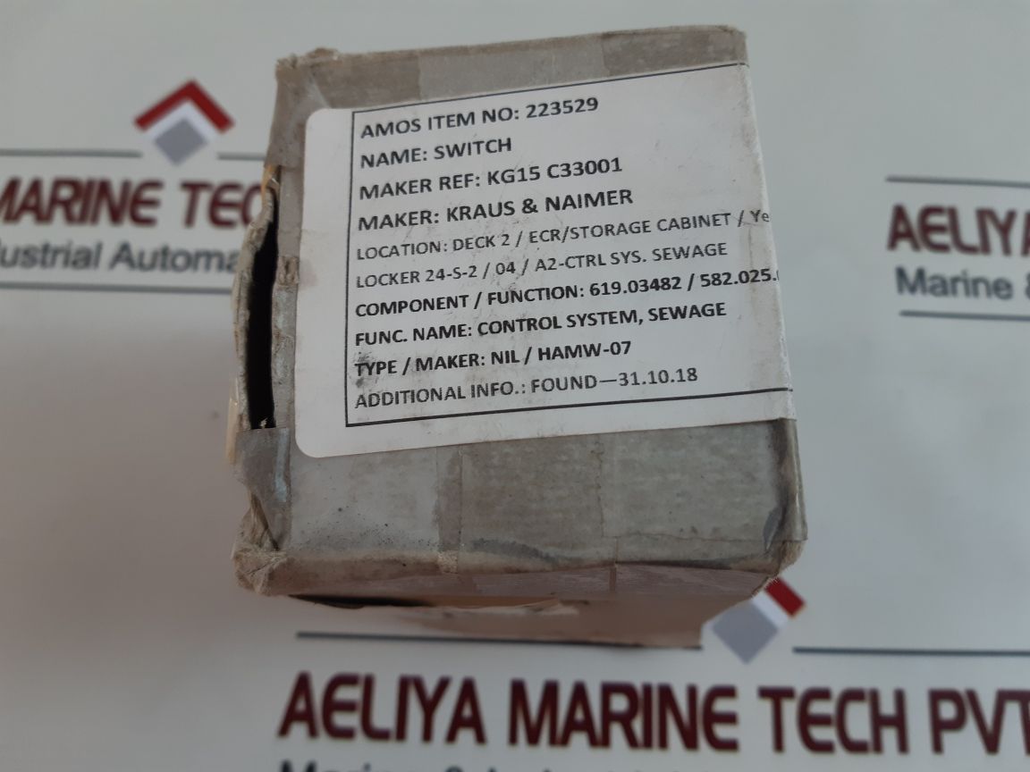 Kraus & Naimer Kg41 Main Switch – Aeliya Marine Tech®