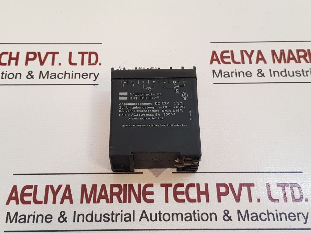 Kriwan Int 69 Tm Motor Protector Module – Aeliya Marine Tech