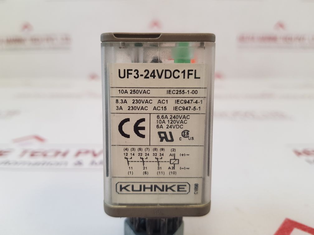 Kuhnke Uf3-24Vdc1Fl Relay W/Socket 10A 250Vac – Aeliya Marine Tech