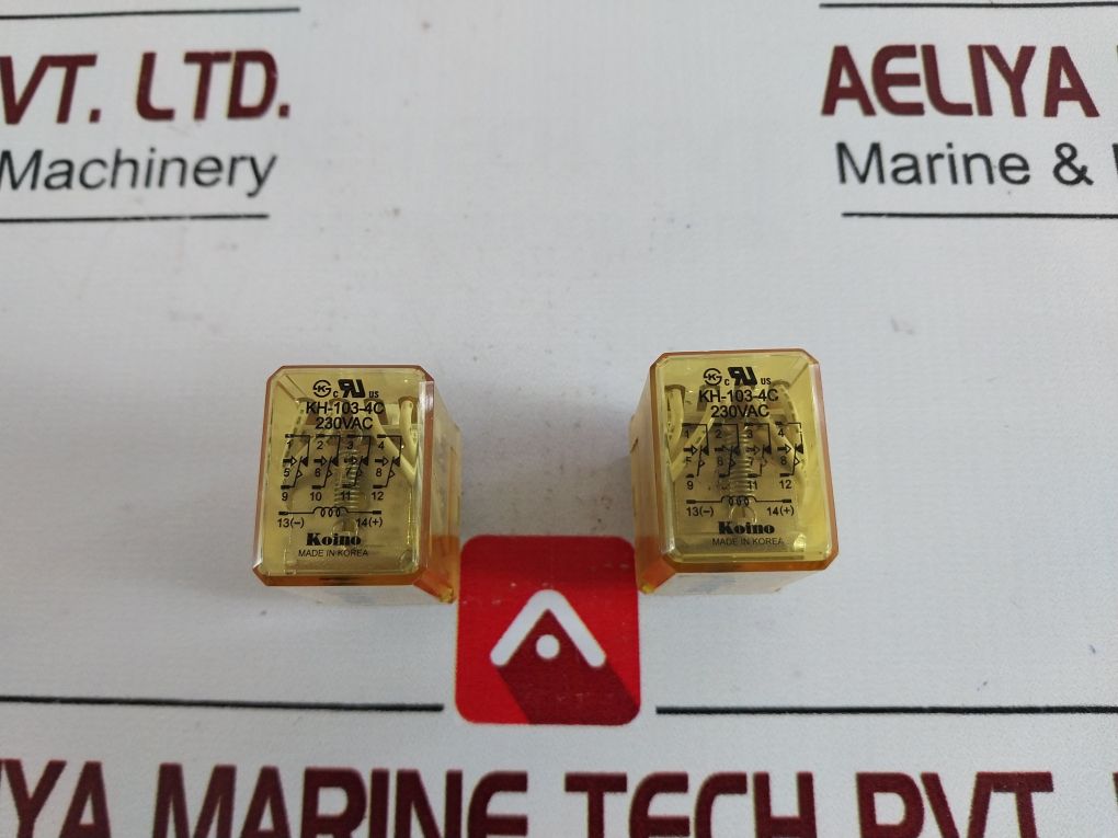 Kun Hung/Koino Electric Kh-103-4C Miniature Power Relay – Aeliya Marine ...