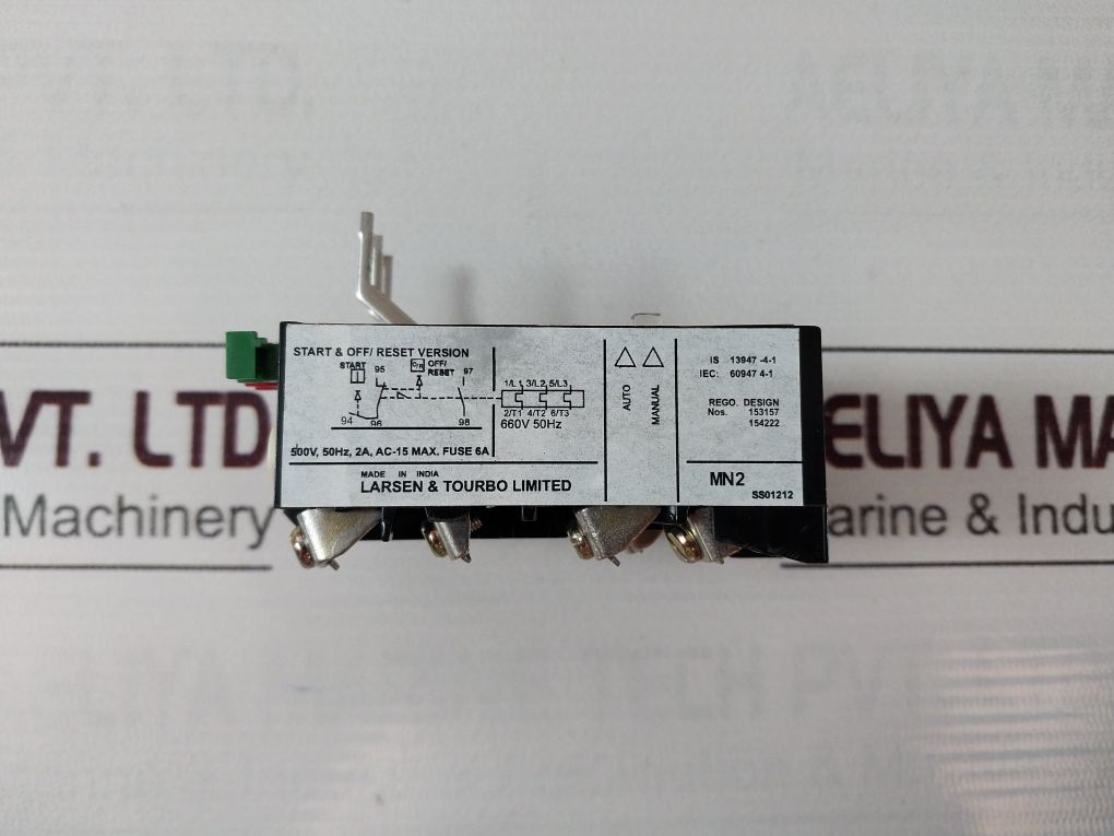 Larsen & Toubro Mn2 Thermal Overload Relay 9-15 A 500V – Aeliya Marine Tech