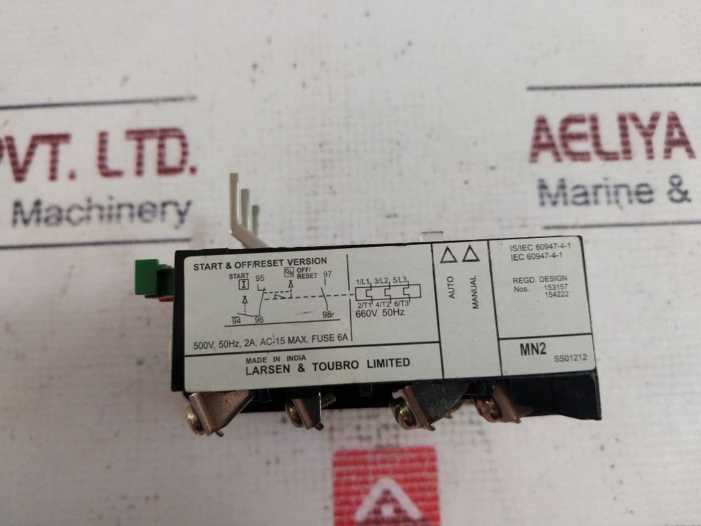 Larsen & Toubro Mn2 Thermal Overload Relay 50A – Aeliya Marine Tech®