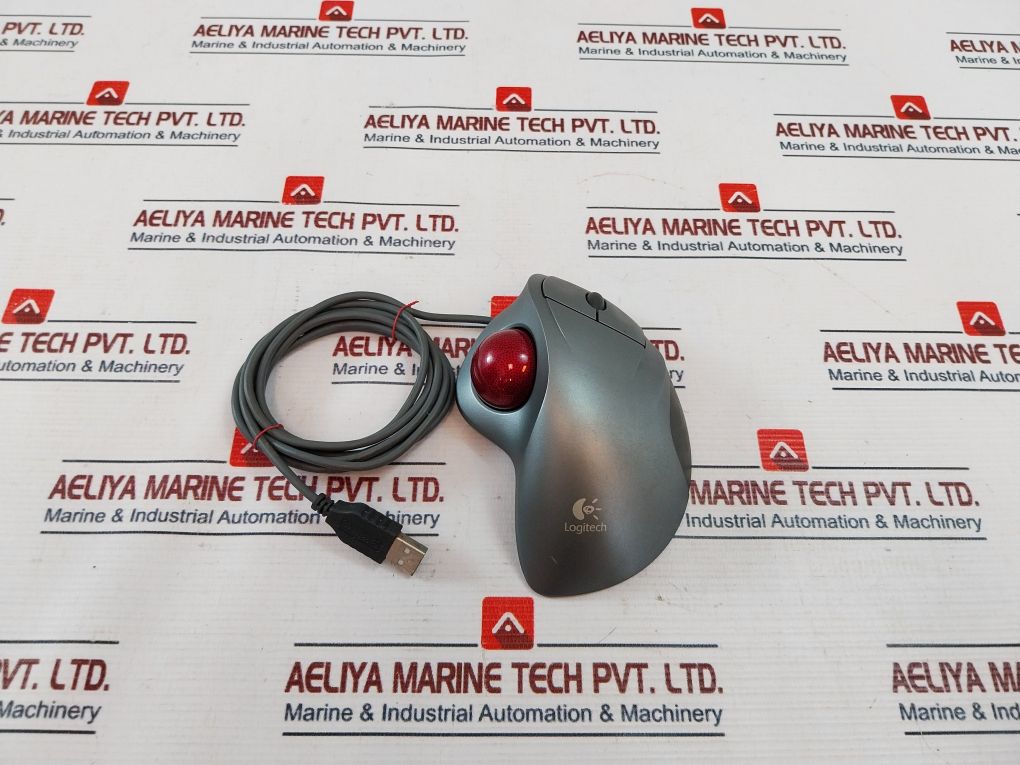 Logitech 810-000766 Trackman Wheel Usb Track Ball Wired Mouse T-bb18 ...